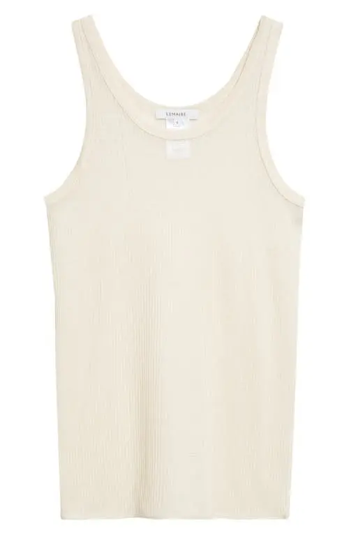 LEMAIRE Ribbed Scoop Neck Tank - Jasmine