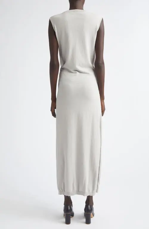 LEMAIRE Knotted Cotton Crepe Sweater Dress - Mist