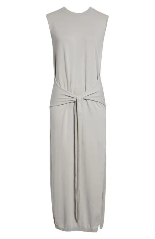 LEMAIRE Knotted Cotton Crepe Sweater Dress - Mist