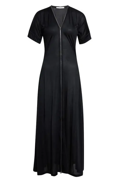 LEMAIRE Jersey Zip Maxi Dress - Urchin