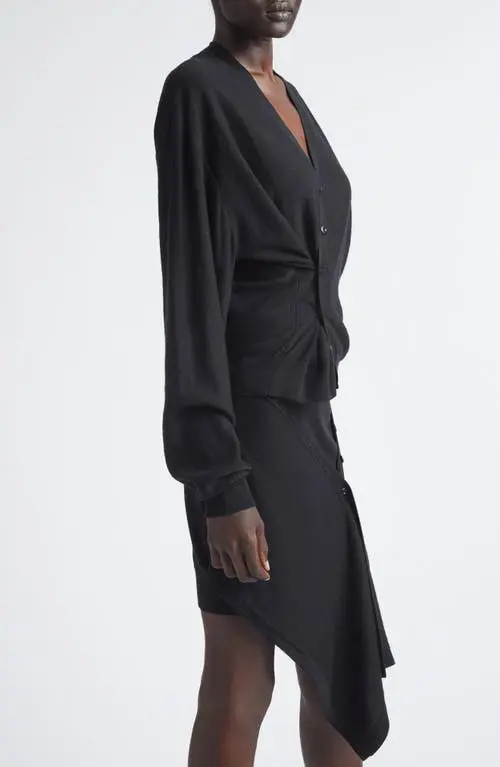 LEMAIRE Twisted Merino Wool Blend Cardigan