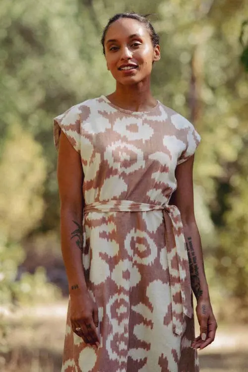 Bridge & Burn Eloise A-line Dress - Pop Leaf