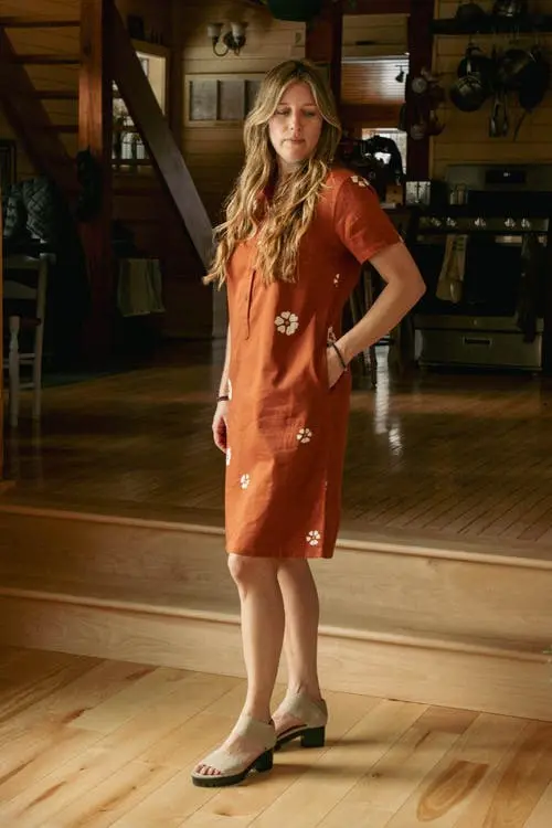 Bridge & Burn Delia Shirt Dress - Redstone Bloom