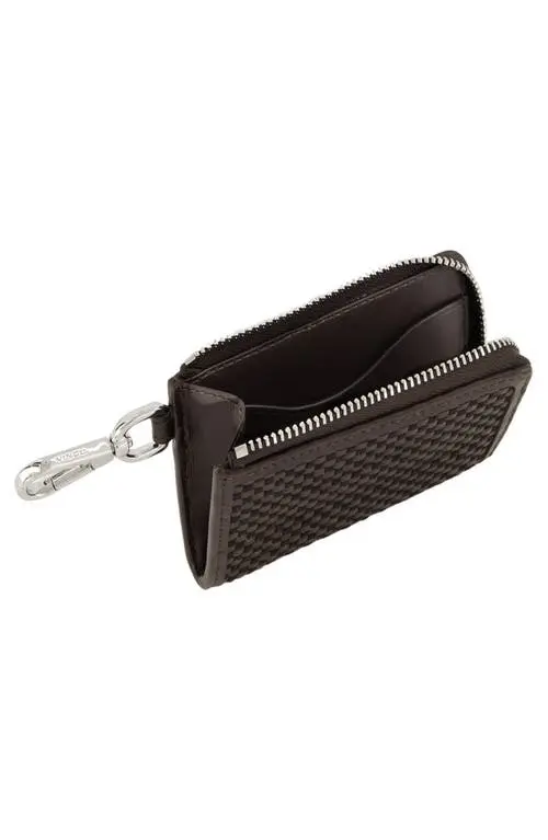 Vince Woven Zip Card Case