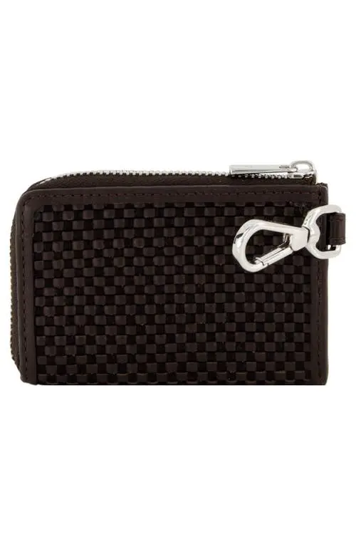 Vince Woven Zip Card Case