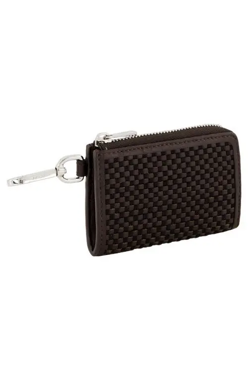 Vince Woven Zip Card Case