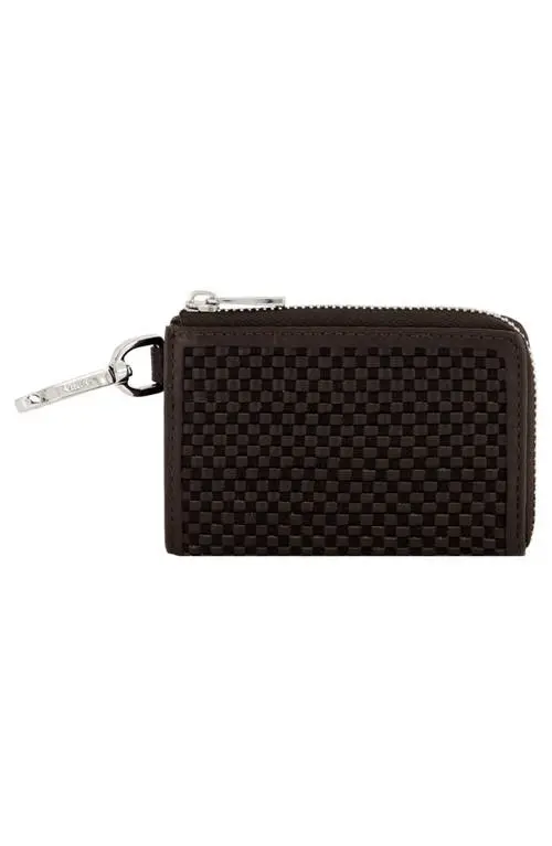 Vince Woven Zip Card Case