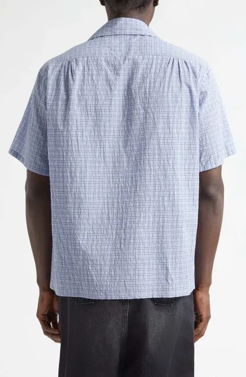 MAISON MARGIELA Check Linen & Cotton Camp Shirt
