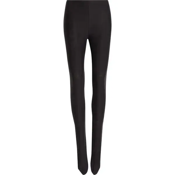 MAISON MARGIELA Stretch Cupro Leggings - Black