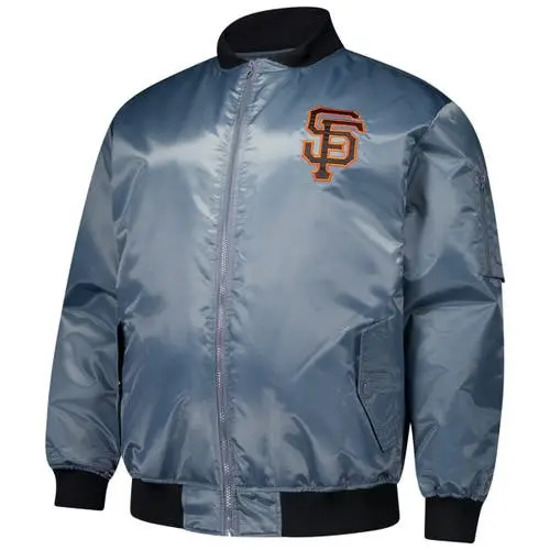 Profile San Francisco Giants Big & Tall Full-zip Bomber Jacket