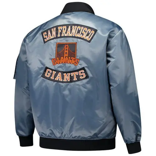 Profile San Francisco Giants Big & Tall Full-zip Bomber Jacket
