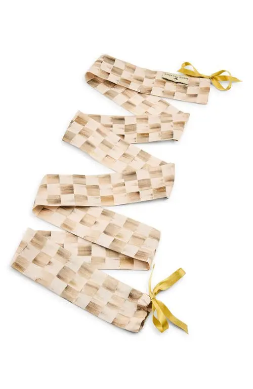 MACKENZIE-CHILDS Check Cord Cover - Mocha