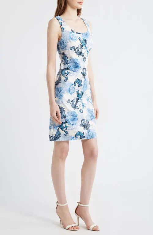 TAHARI ASL Sleeveless Sheath Dress