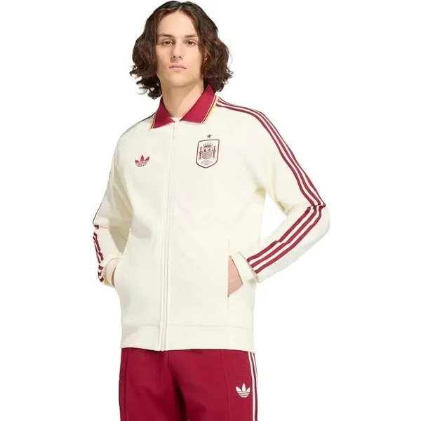 Adidas Spain National Team 2026 Away Full-zip Anthem Jacket - White