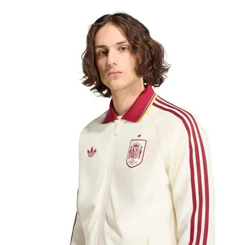 Adidas Spain National Team 2026 Away Anthem Jacket - White