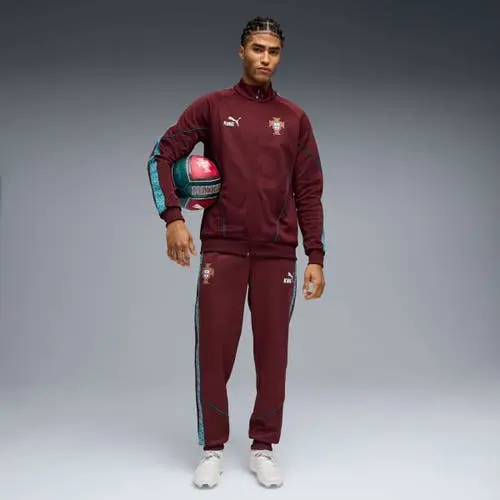 PUMA Portugal National Team King Anthem Full-zip Jacket - Maroon