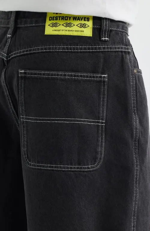 Rip Curl Denim Shorts - Washed Black
