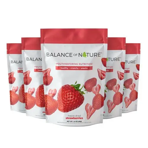 BALANCE OF NATURE Freeze Dried Strawberry Slices Five Pack - None