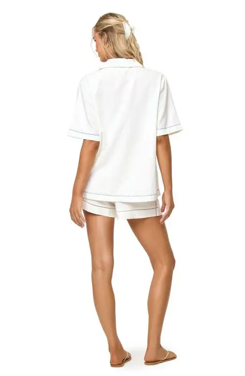 L*Space La Mer Cover-up Shorts - Cream