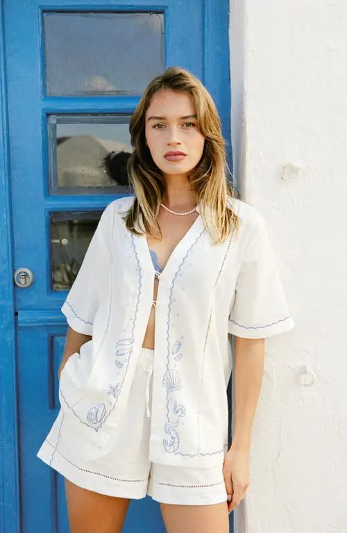 L*Space La Mer Cover-up Shorts - Cream