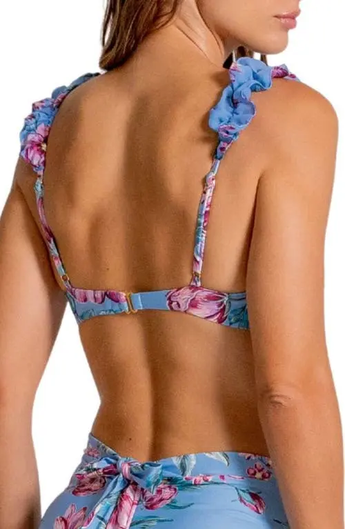 Cosita Linda Beaded Ruffle Underwire Bikini Top