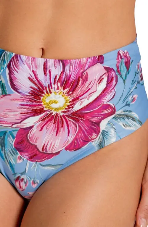 Cosita Linda Beaded High-waist Bikini Bottom