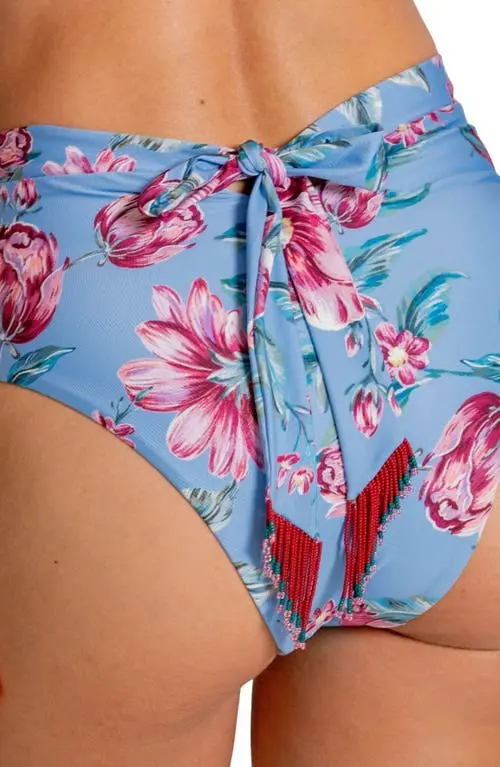 Cosita Linda Beaded High-waist Bikini Bottom