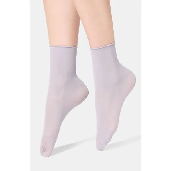 Oroblu Assorted Metallic Crew Socks 2-pack - Lilac