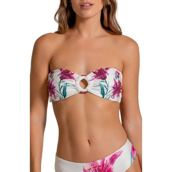 Cosita Linda Bandeau Bikini Top - Multi