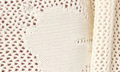 L*Space Island Time Open Knit Cover-up Shorts - Cream