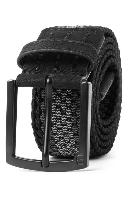 Travis Mathew Woven Elastic Belt - Black
