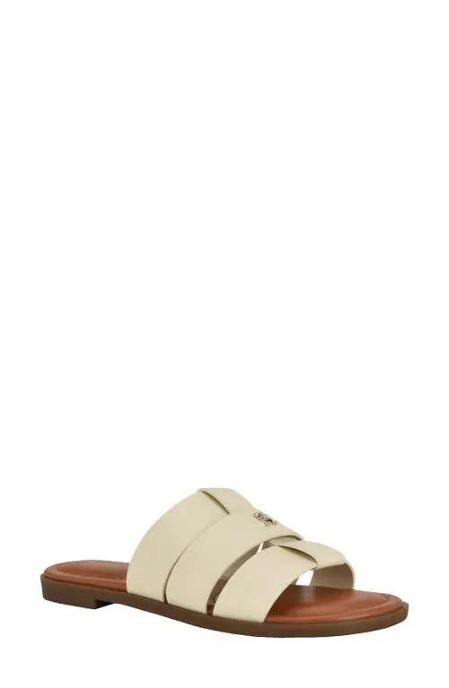 Tommy Hilfiger Moden Slide Sandal - Ivory