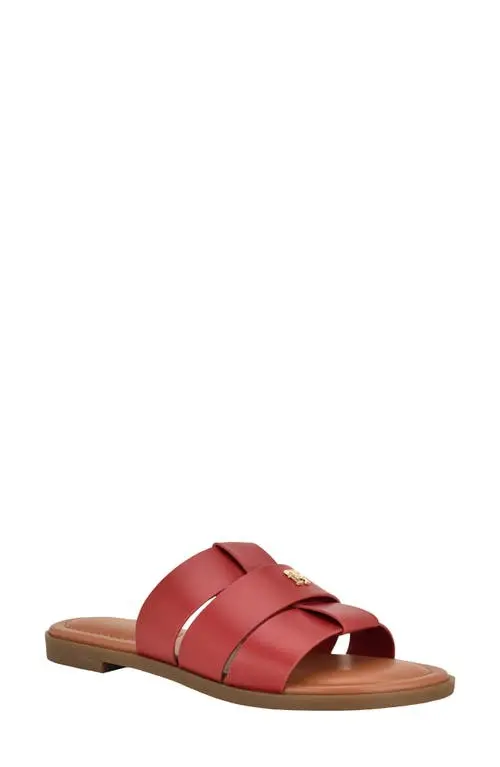 Tommy Hilfiger Moden Slide Sandal - Red