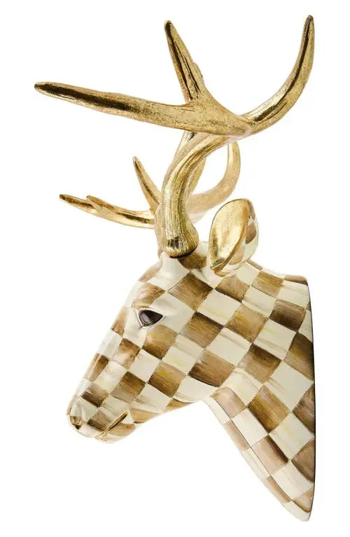MACKENZIE-CHILDS Check Small Deer Wall Decor
