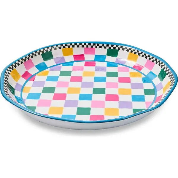 MACKENZIE-CHILDS Jamboree Large Melamine Platter - Blue Multi