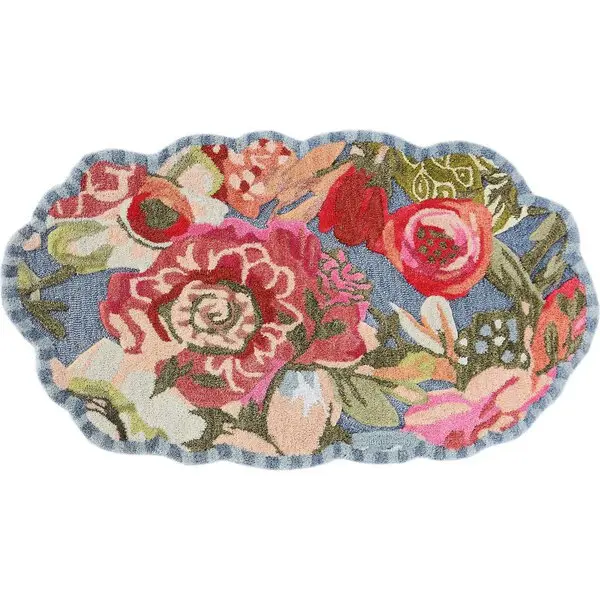 MACKENZIE-CHILDS Sea Garden Floral Rug - Pink Multi