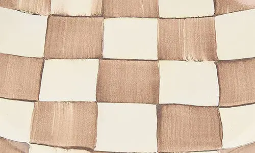 MACKENZIE-CHILDS Check Ceramic Fluted Dessert Plate