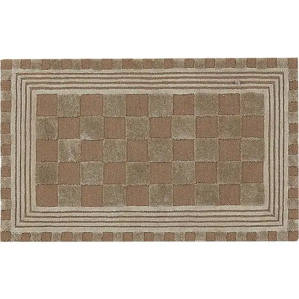 MACKENZIE-CHILDS Tonal Check Rug - Mocha