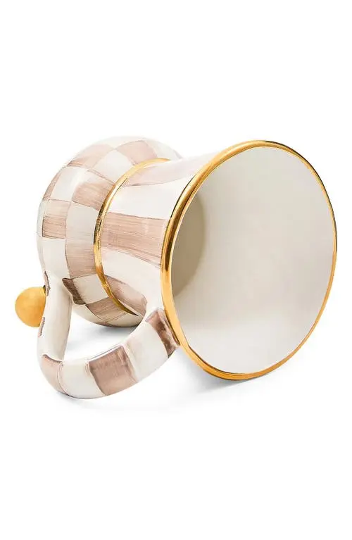MACKENZIE-CHILDS Check Ceramic Mug