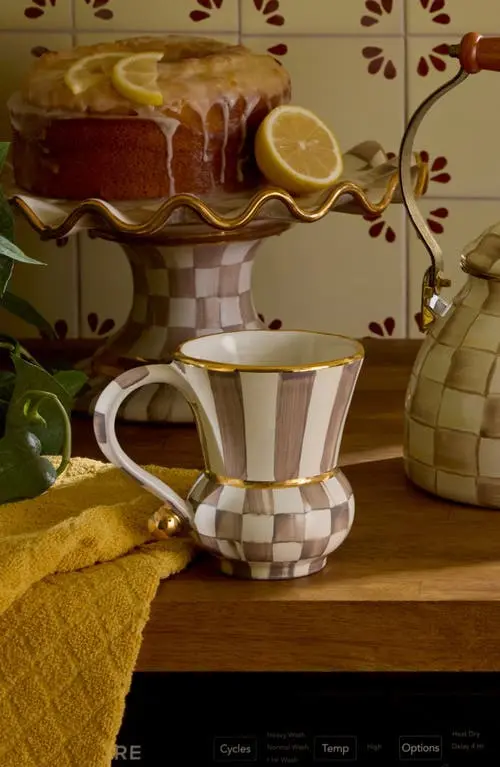 MACKENZIE-CHILDS Check Ceramic Mug