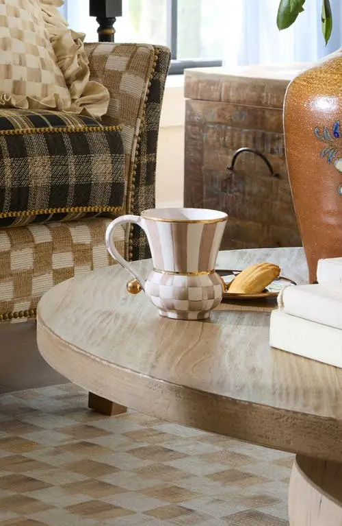 MACKENZIE-CHILDS Check Ceramic Mug