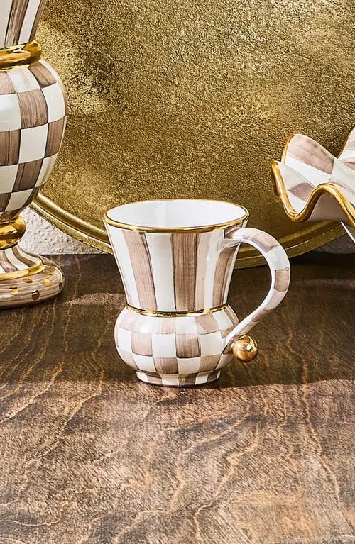 MACKENZIE-CHILDS Check Ceramic Mug