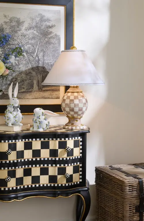 MACKENZIE-CHILDS Check Globe Lamp