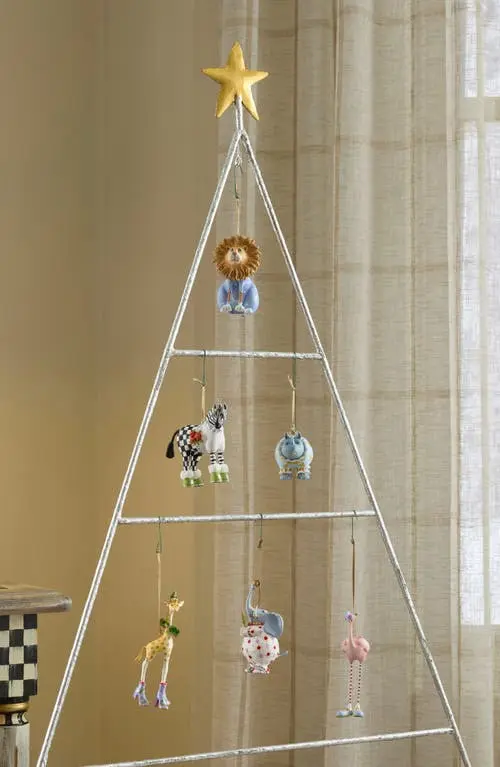 MACKENZIE-CHILDS Set Of 6 Patience Brewster Jambo Mini Ornaments