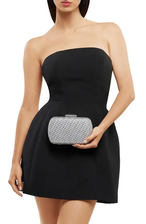 OLGA BERG Mali Textured Frame Clutch