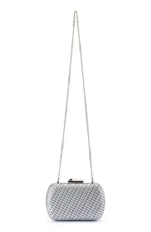 OLGA BERG Mali Textured Frame Clutch