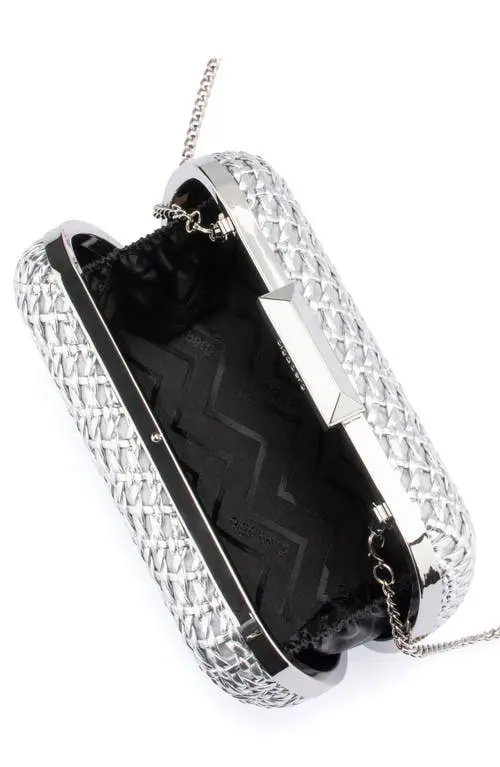 OLGA BERG Mali Textured Frame Clutch