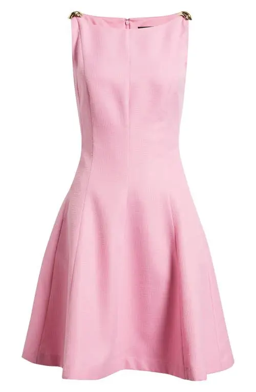 TAHARI ASL Bouclé Fit & Flare Dress