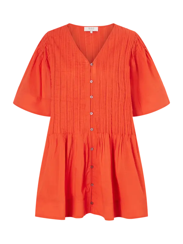 Sea Alberte Cotton Mini Dress - Orange