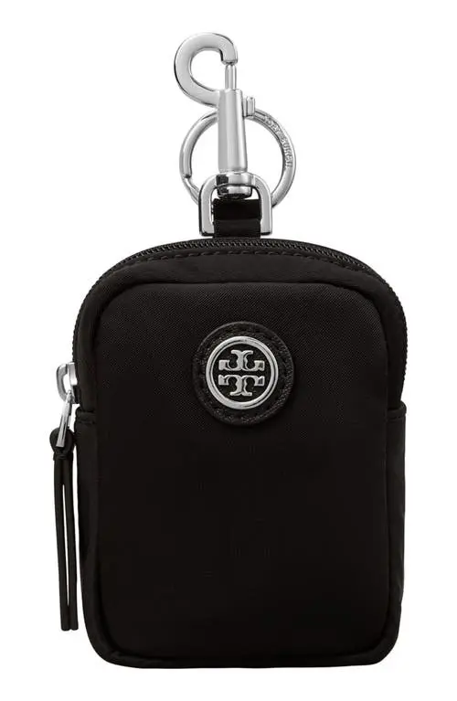 Tory Burch Virginia Key Fob Mini Nylon Case - Black